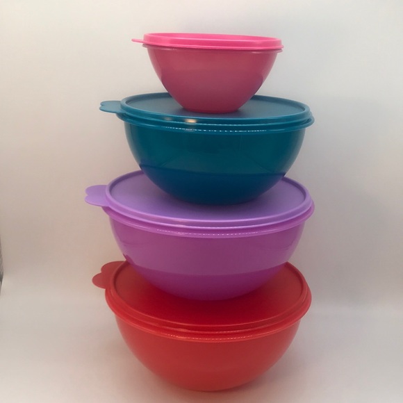 Tupperware | Kitchen | Tupperware Wonderful Bowl Set Of 4 | Poshmark